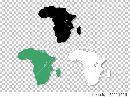 Africa-Shadow-3 Color Set - Stock Illustration [83111936] - PIXTA
