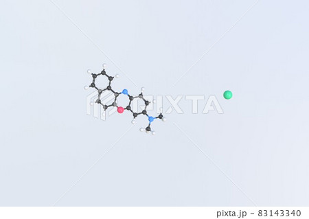 Molecule of meldola's blue, isolated molecular...のイラスト素材 [83143340] - PIXTA