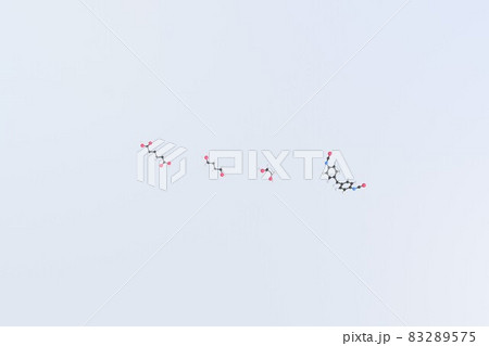 Molecule of polyurethane, isolated molecular...のイラスト素材 [83289575] - PIXTA