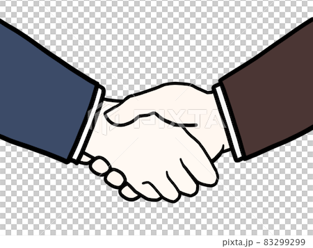 Hands to shake hands 1 - Stock Illustration [83299299] - PIXTA