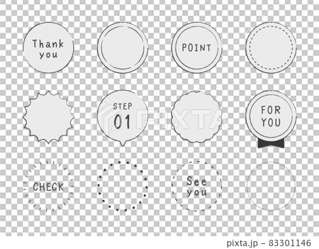 Round, round, callout, heading, point, label... - Stock Illustration ...