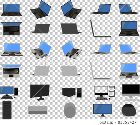 Full set of personal computers - Stock Illustration [83355427] - PIXTA