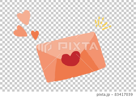 Cute hand drawn love letter illustration - Stock Illustration [83417039 ...