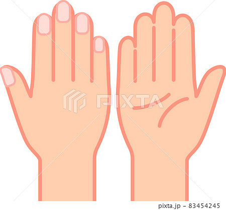 Back Hand Palm Vector