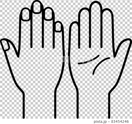 Back Of Hand Outline Template
