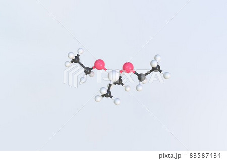 Dimethyldiethoxysilane molecule made with...のイラスト素材 [83587434] - PIXTA