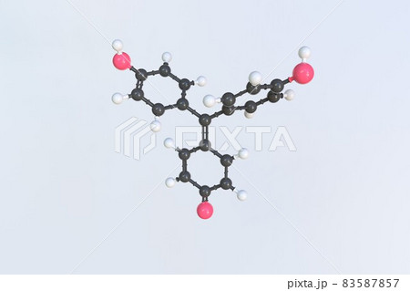Rosolic acid molecule, scientific molecular...のイラスト素材 [83587857] - PIXTA