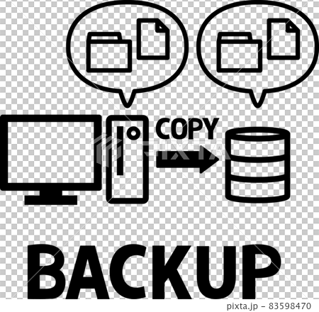 Backup of files and folders on your computer - Stock Illustration ...
