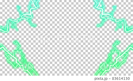 Green lightning frame - Stock Illustration [83614130] - PIXTA