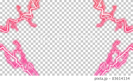 Red thunder frame - Stock Illustration [83614134] - PIXTA