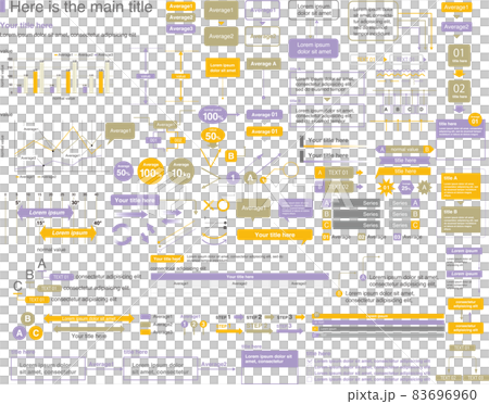 Chart material symbol mark set - Stock Illustration [83696960] - PIXTA
