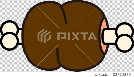 Meat with bone Simple color icon - Stock Illustration [83713879] - PIXTA