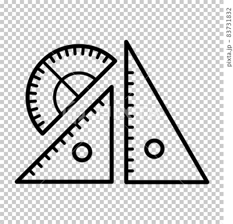 Set square and protractor icon - Stock Illustration [83731832] - PIXTA