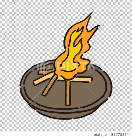Obon festival fire, bonfire - Stock Illustration [83778874] - PIXTA