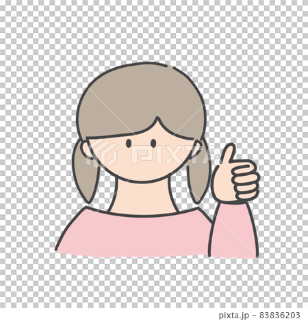 Like pose _ girl - Stock Illustration [83836203] - PIXTA