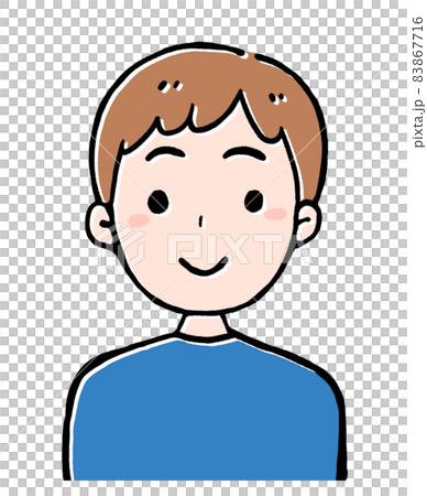 Illustration of a smiling man - Stock Illustration [83867716] - PIXTA
