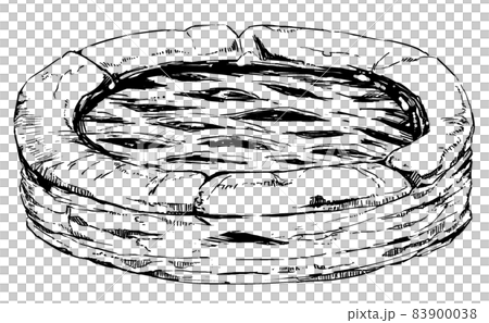 Pie line drawing - Stock Illustration [83900038] - PIXTA