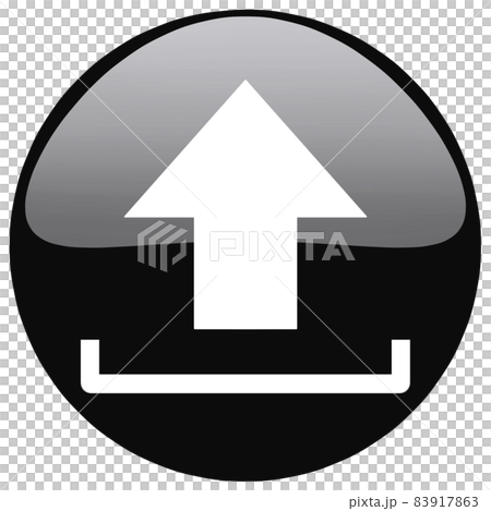 Upload button icon - Stock Illustration [83917863] - PIXTA