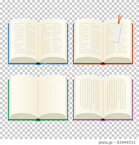 Illustration of a double-page spread book - Stock Illustration ...