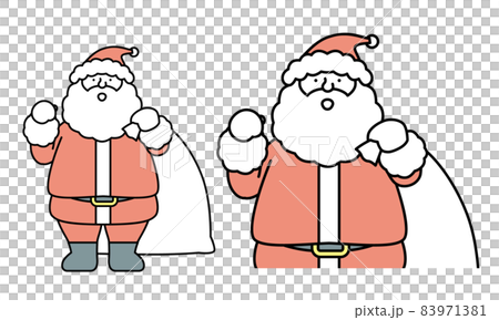 Illustration material of Santa Claus doing a... - Stock Illustration ...