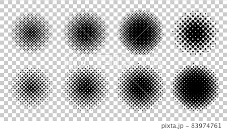 Dot gradation illustration material... - Stock Illustration [83974761 ...