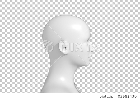 Female body head 3d - Stock Illustration [83982439] - PIXTA