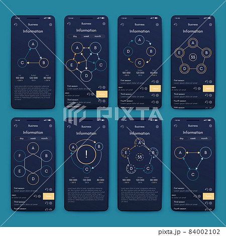 Modern infographic vector elements for business...のイラスト素材 [84002102 ...