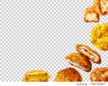 3 types of hand-painted watercolor thick... - Stock Illustration ...