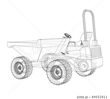 Dumper Truck. 3d illustrationのイラスト素材 [84032911] - PIXTA