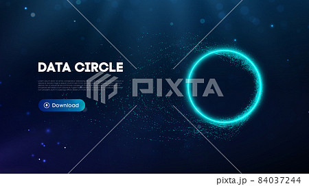 Data circle digital technology background....のイラスト素材 [84037244] - PIXTA