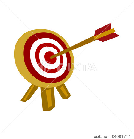 Target Concept Flat Vector Icon With Design...のイラスト素材 [84081714] - PIXTA