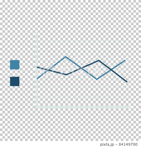 Simple and cute line graph illustration - Stock Illustration [84149700 ...