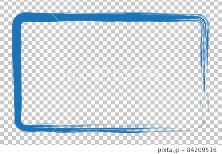 Blue Japanese style line frame material - Stock Illustration [84209516 ...