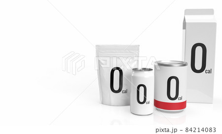 The food product 0 kcal on white background ...のイラスト素材 [84214083] - PIXTA