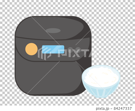 Rice cooker illustration simple - Stock Illustration [84247337] - PIXTA