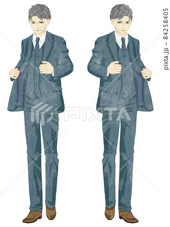 人 スーツ 男性のイラスト素材 [84258405] - PIXTA