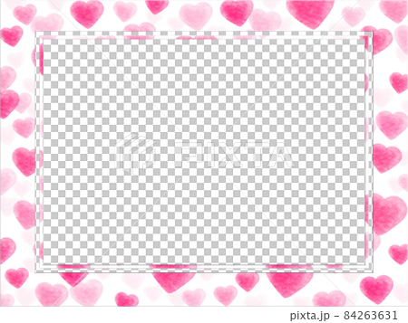 Red heart picture frame frame - Stock Illustration [84263631] - PIXTA