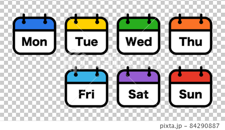 Weekday icon - Stock Illustration [84290887] - PIXTA