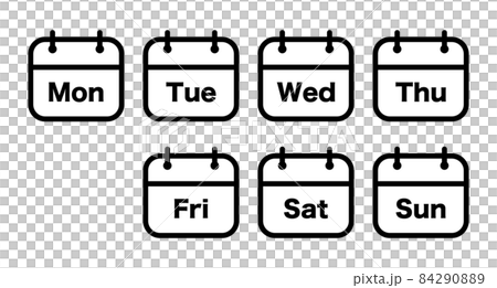 Weekday icon - Stock Illustration [84290889] - PIXTA