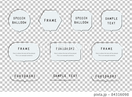 Illustration set of callouts, frames, headings,... - Stock Illustration ...