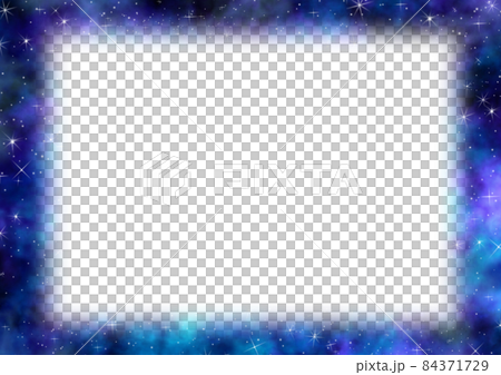 Starry sky transparent frame 1 - Stock Illustration [84371729] - PIXTA