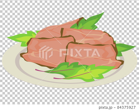 Roast beef vector eps illustration - Stock Illustration [84375927] - PIXTA