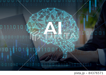 人工知能 株の自動売買の写真素材 [84376571] - PIXTA