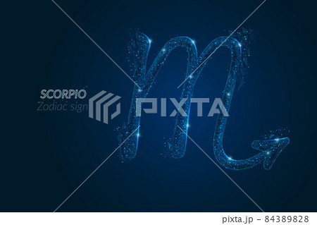 Abstract futuristic image of scorpio zodiac...のイラスト素材 [84389828] - PIXTA