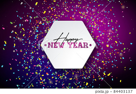Happy New Year 2022 Illustration with...のイラスト素材 [84403137] - PIXTA