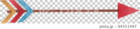 Tribal arrow watercolor clipart png - Stock Illustration [84551497] - PIXTA