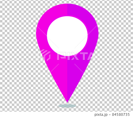 Simple purple map pin - Stock Illustration [84580735] - PIXTA