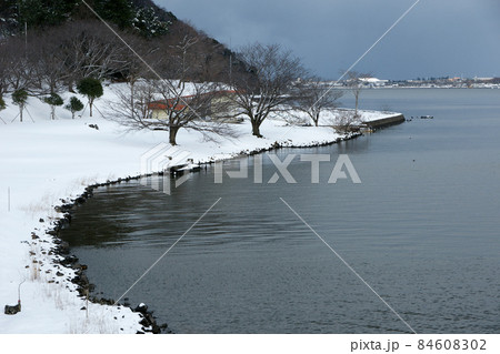 鳥取 四季の散歩 冬 青島の写真素材 [84608302] - PIXTA