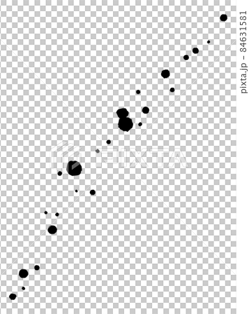 飛びはねたインクのイラスト素材_飛び散った墨_シルエットのイラスト素材 [84631581] - PIXTA