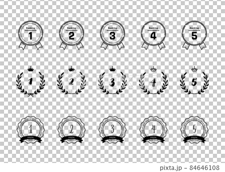 Hand-painted ranking batch Simple 2 - Stock Illustration [84646108] - PIXTA